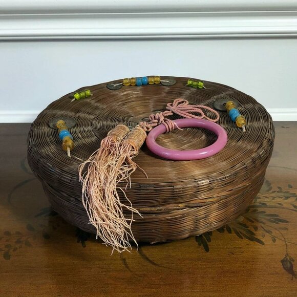 Art | Antique Chinese Sewing Basket | Poshmark